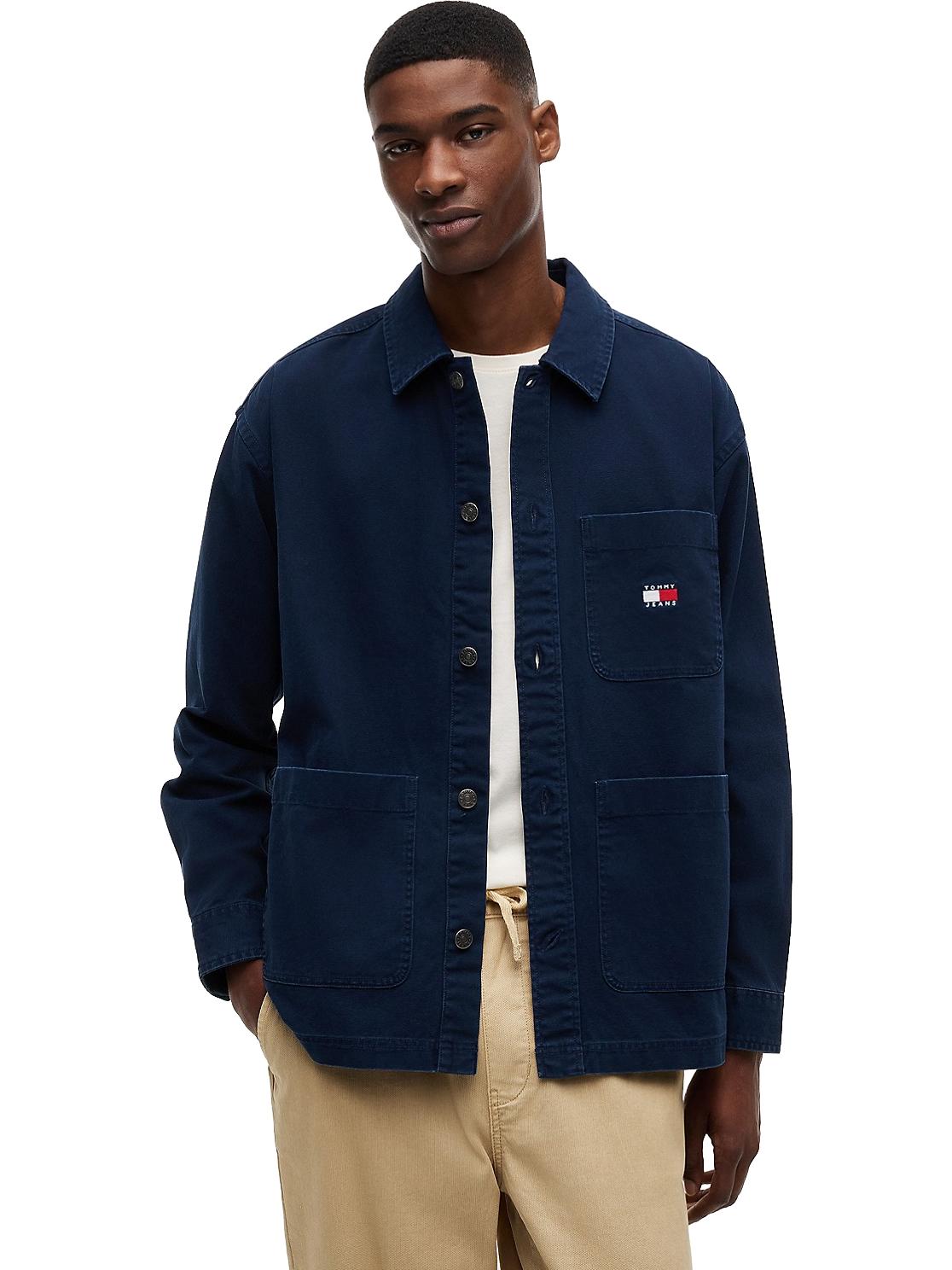 TOMMY HILFIGER men's tommy jeans oversized overshirt -